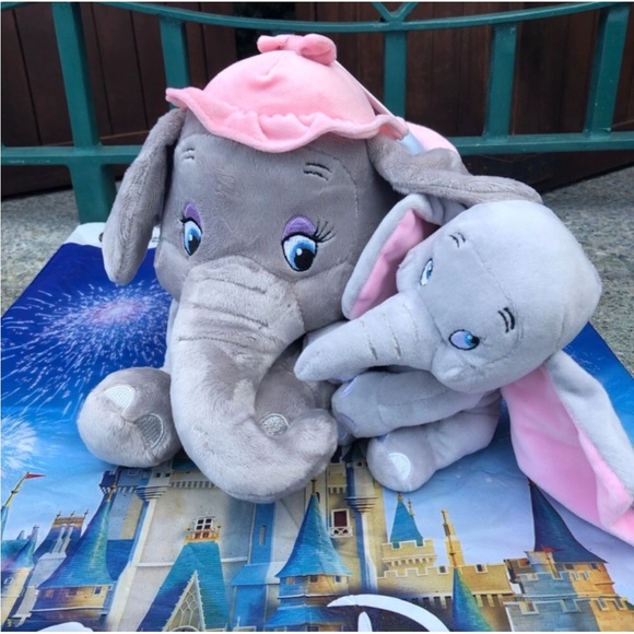 Disney | Toys | Disney Plush Set Dumbo And Mrs Jumbo 5 | Poshmark